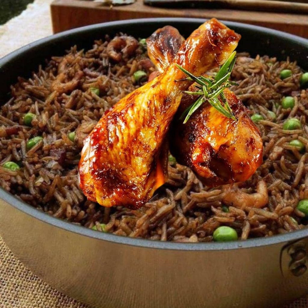 Riz Djondjon Haïtien avec Pois France: Un Plat Signature d'Haïti